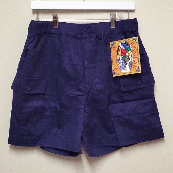 Jonathan Hale | Shorts | Vintage Nwt Jonathan Hale Navy Blue Cargo Shorts | Poshmark